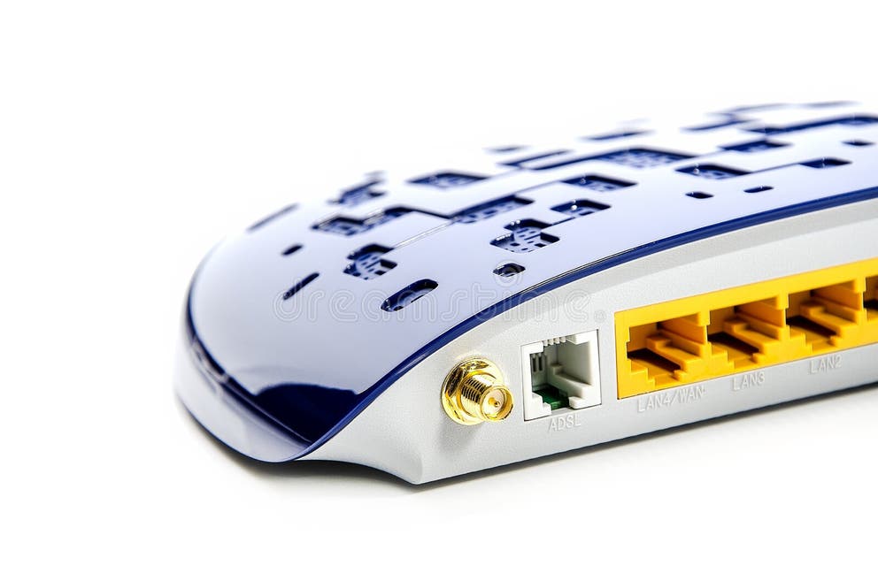 Router stock photo. Image of wireless, blue, technology - 32035438