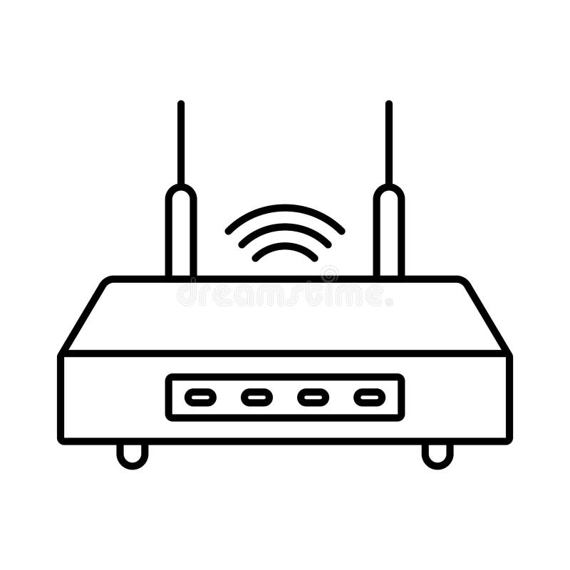 Router, Net, Wifi, Internet, Wifi Router Icon Stock Vector ...