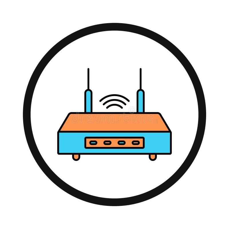 Router, Net, Wifi, Internet, Wifi Router Icon Stock Vector ...