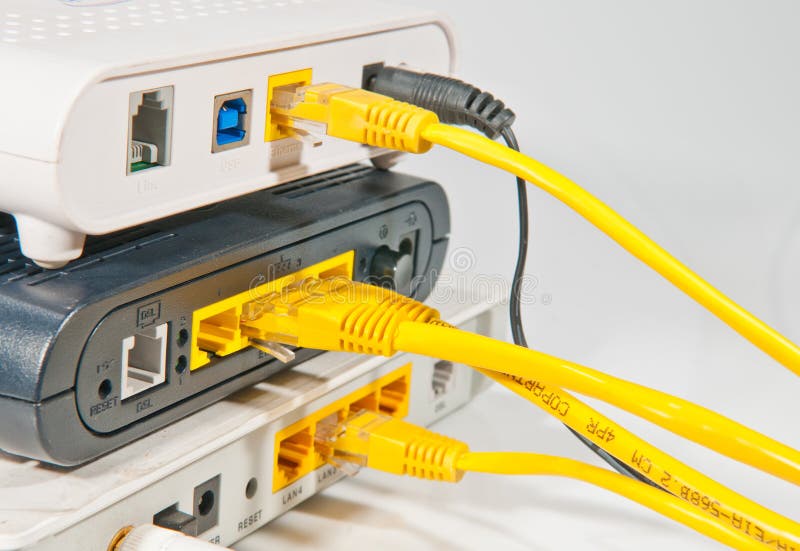 Router network hub stock photo. Image of electric, connect - 31624058