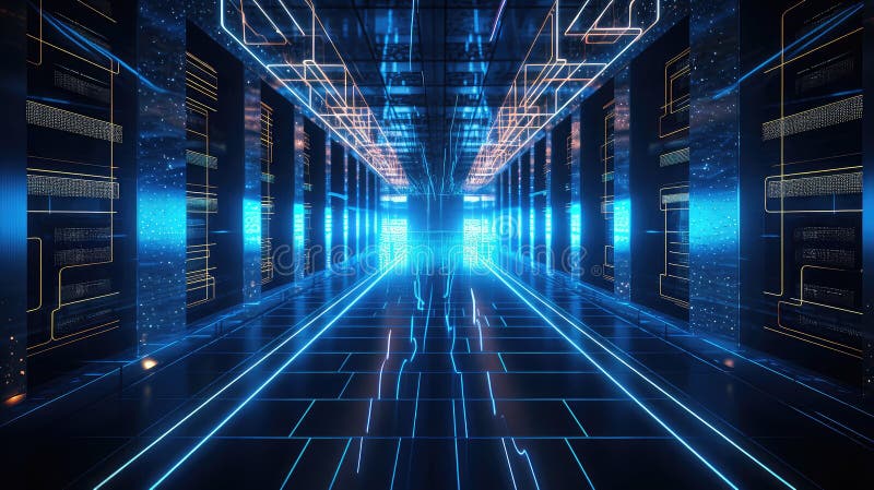 Router Network Tech Background Stock Illustration - Illustration of ...