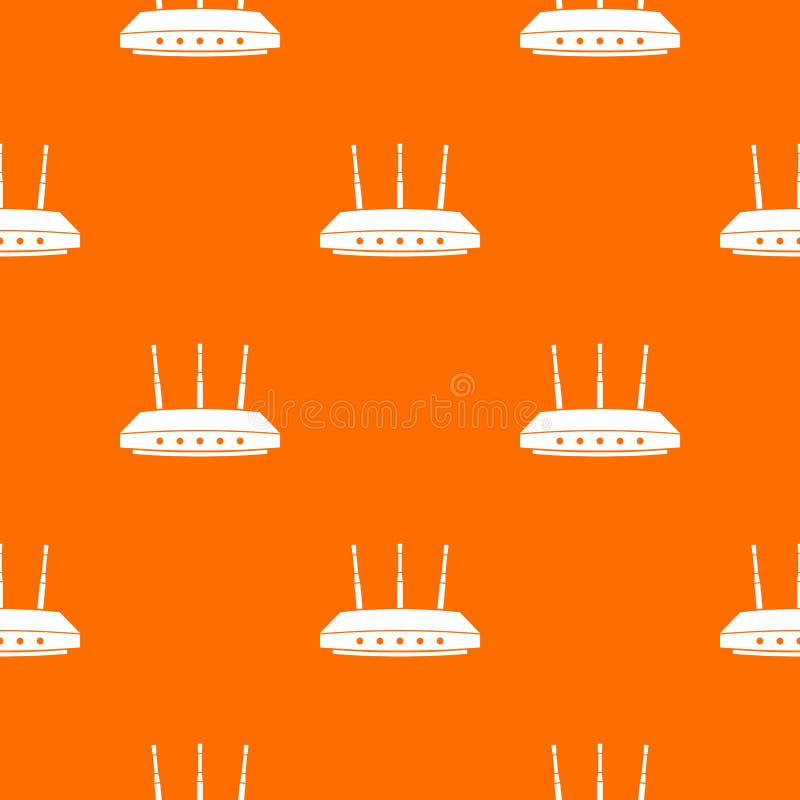 Router Pattern Vector Orange Stock Vector - Illustration of aligned ...