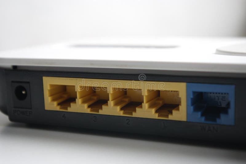 Router ports stock photo. Image of port, switch, internet - 50991202