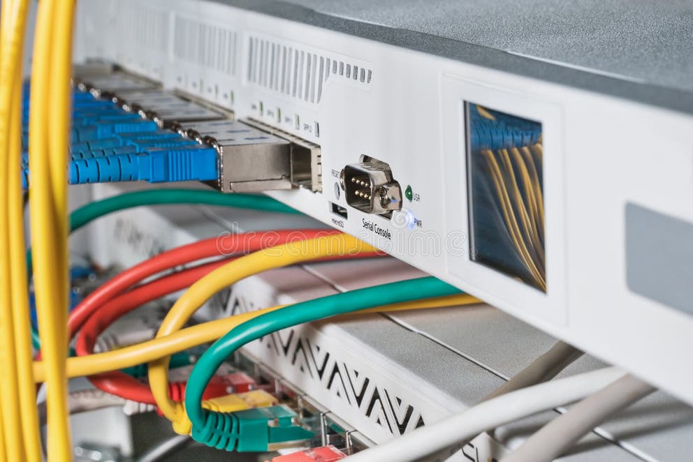 Router with a Serial Console Stock Photo - Image of line, data: 94702700