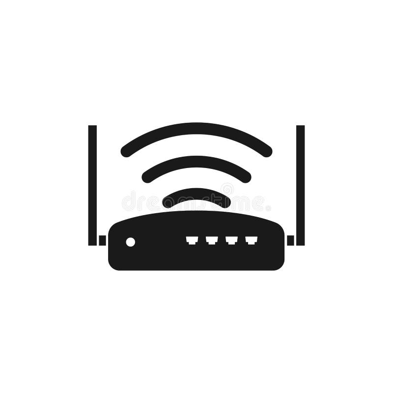 Router-Symbol vektor abbildung. Illustration von computer - 216216510