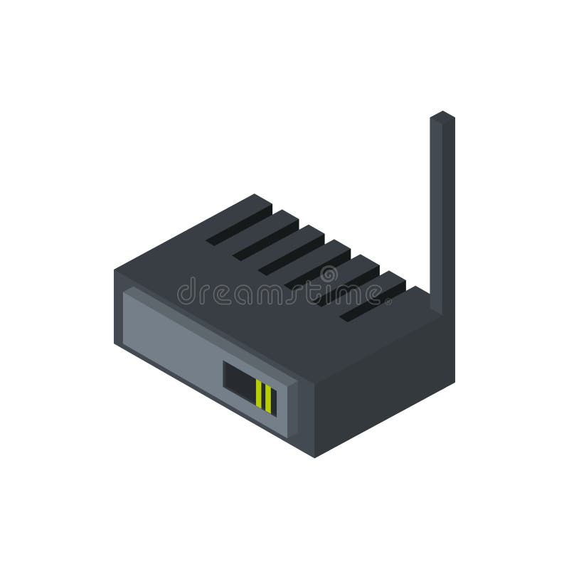 Router Technology Hardware Device Computer Isometric Stock Vector ...