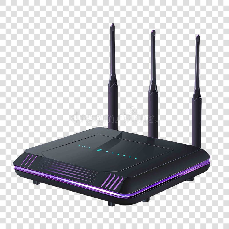 Router Transparent Background Realistic Element Stock Illustration - Illustration of traffic ...