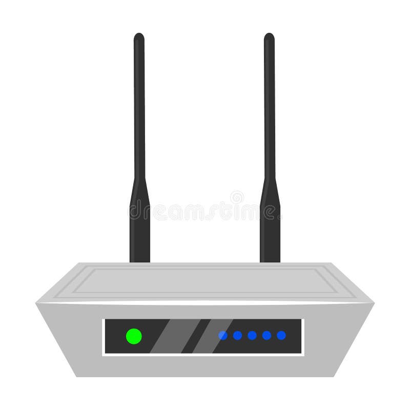 Router Vector Icon.Cartoon Vector Icon Isolated on White Background ...