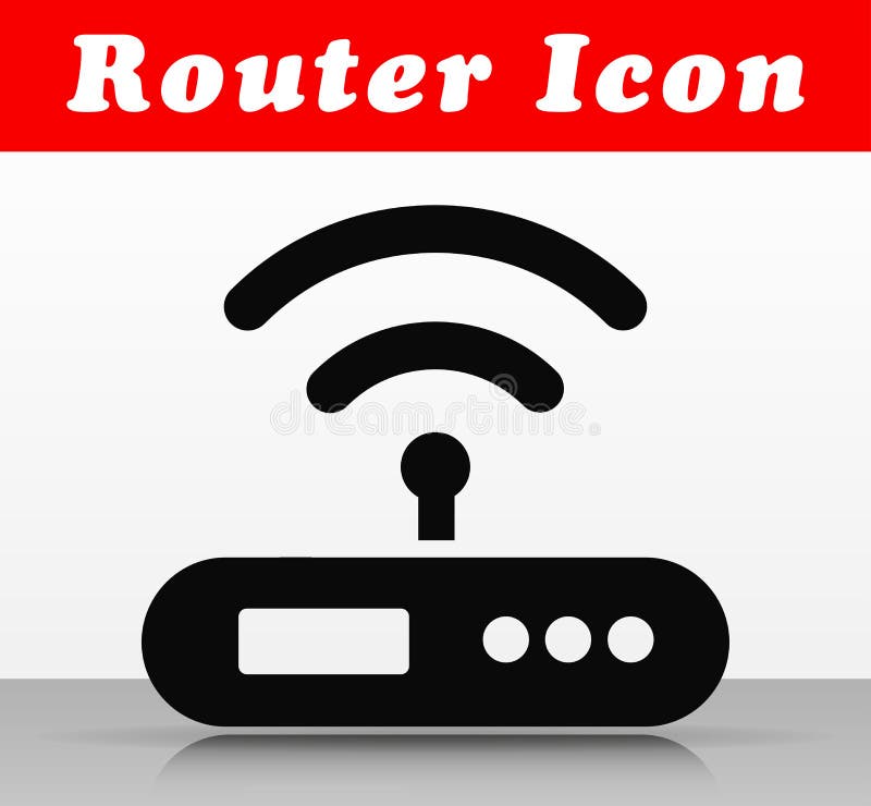 Vector Router Symbol Icon Design Stock Vector - Illustration of wifi ...