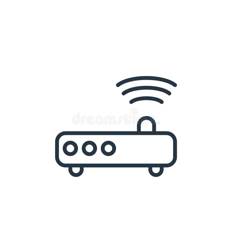Router Vector Icon. Router Editable Stroke. Router Linear Symbol for ...