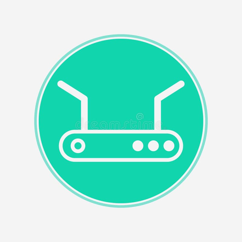 Router Vector Icon Sign Symbol Stock Vector - Illustration of internet ...