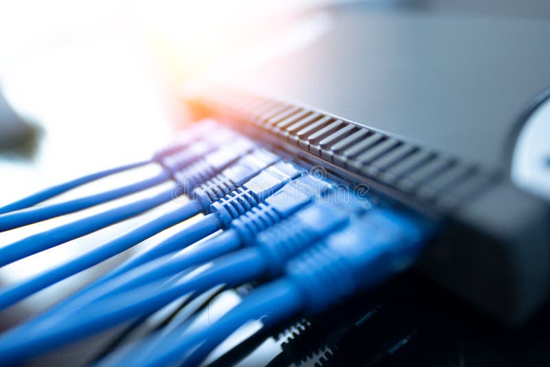 Router Wi-Fi Close Up. Fast Internet Modem Device Stock Photo - Image ...