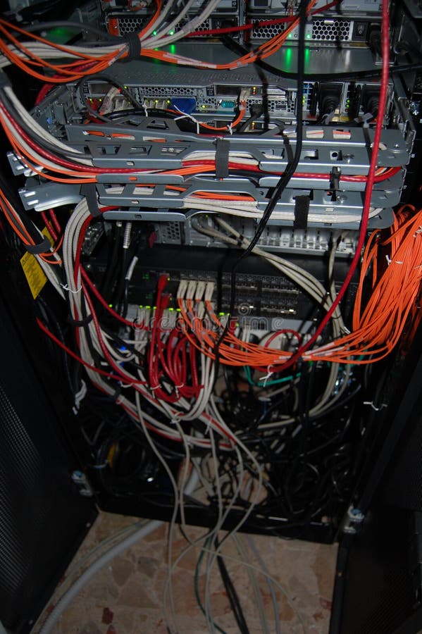 Messy router connections stock photo. Image of rack, internet - 26696104