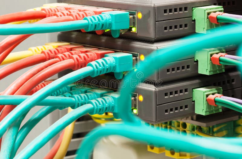 Network switch stock image. Image of computers, data - 42837853