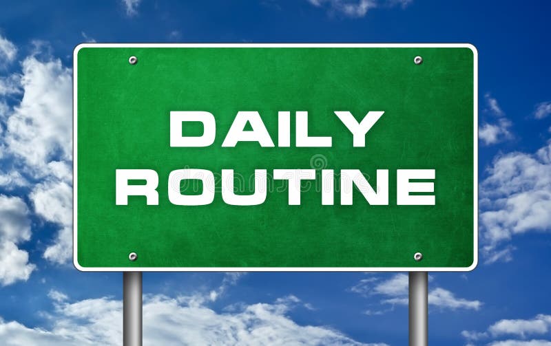 Daily Routine concept stock photo. Image of continue - 129564426