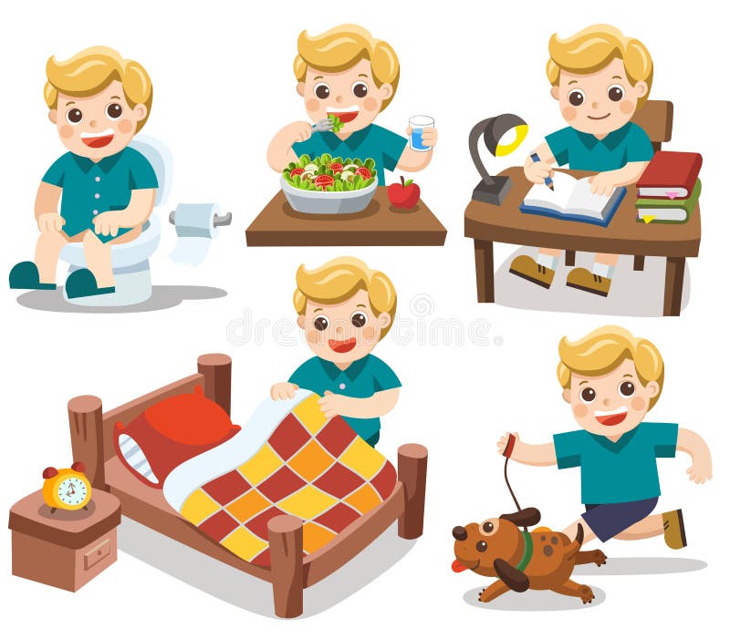 Boy Routine Stock Illustrations – 3,833 Boy Routine Stock Illustrations ...
