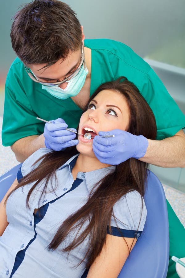 Routine dental check up stock image. Image of diagnose - 66287501