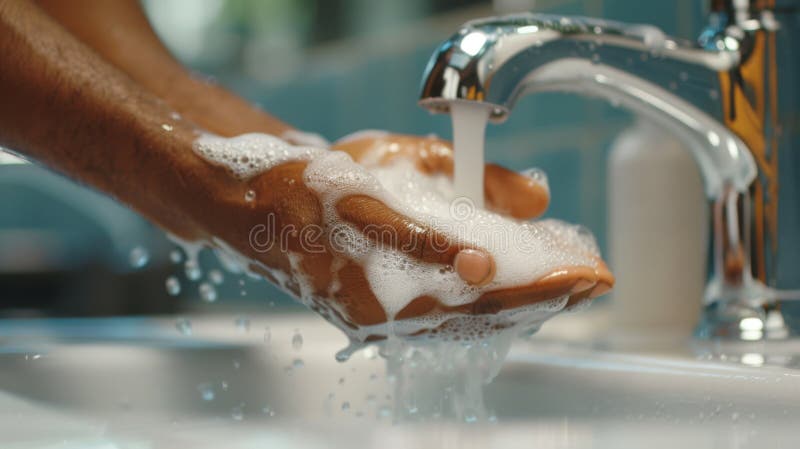 Routine Hand Washing Session Ai Generated Stock Photos - Free & Royalty ...