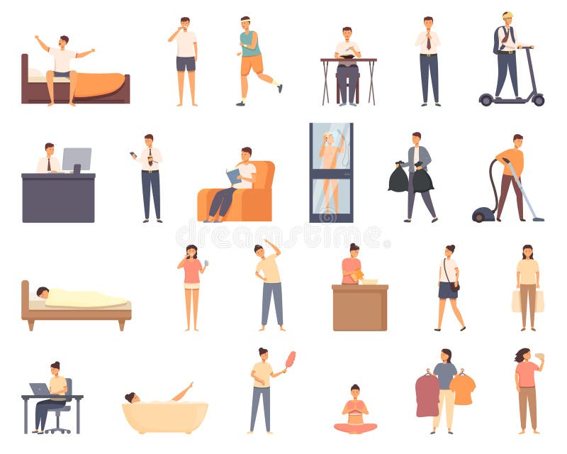 Eat Sleep Exercise Icons Stock Illustrations – 117 Eat Sleep Exercise ...