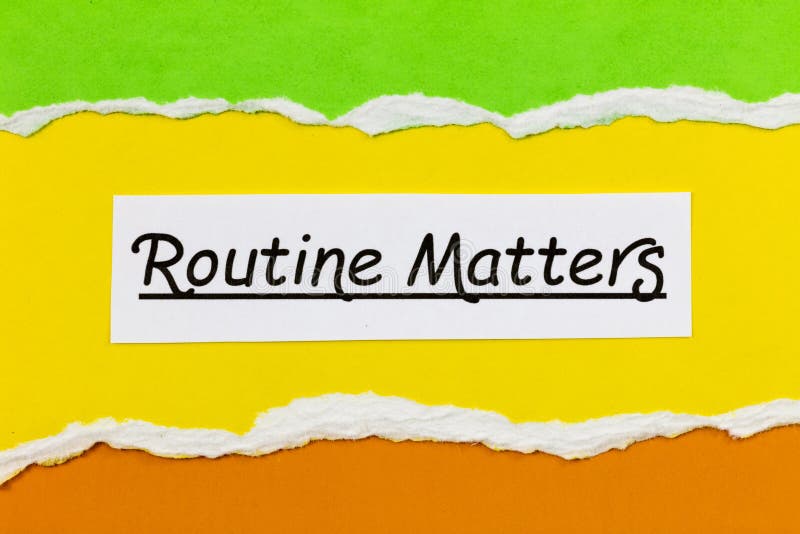 Routine Matters daily Lifestyle Education Behavior Life Schedule Plan ...