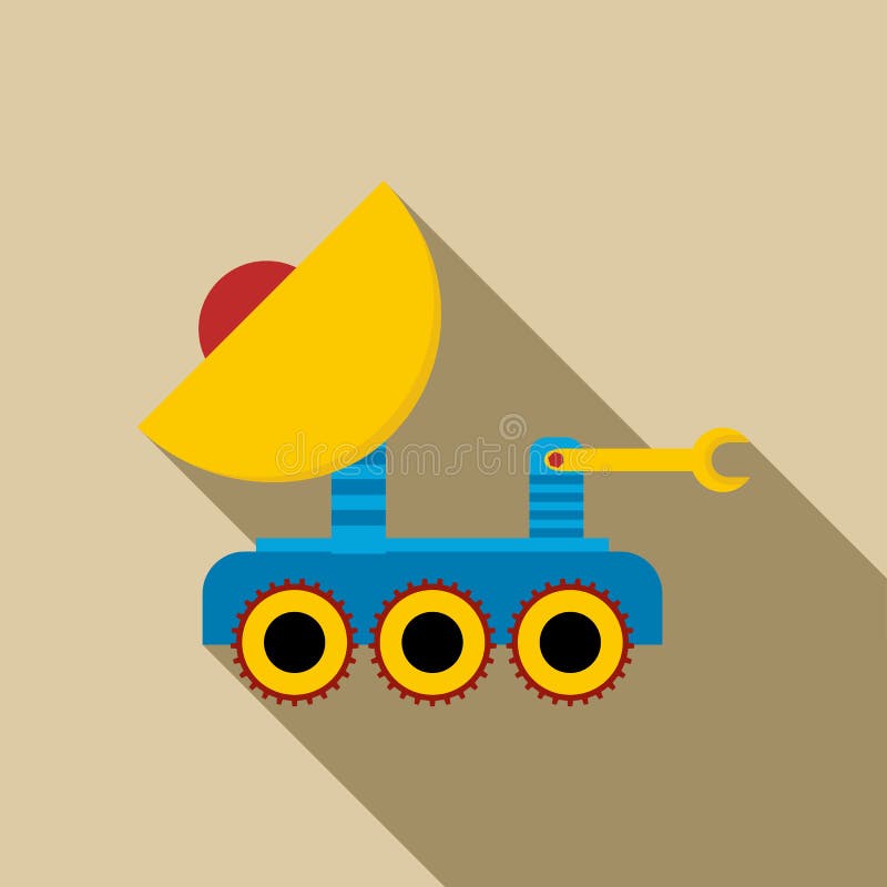 Rover icon, flat style stock illustration. Illustration of future ...