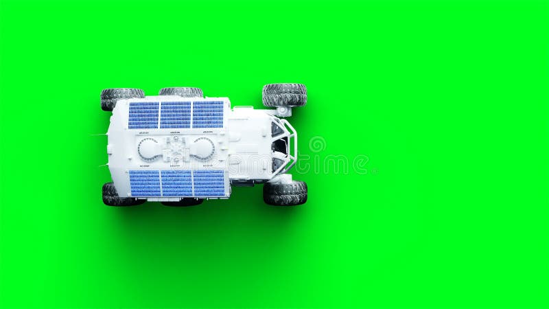 Rover Isolate on Green Screen. Realistic 4k Animation. Stock Video ...