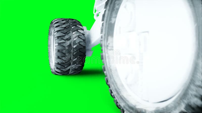 Rover Isolate on Green Screen. Realistic 4k Animation. Stock Video ...