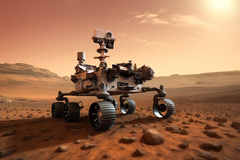 Mars rover stock illustration. Illustration of cosmic - 276930319