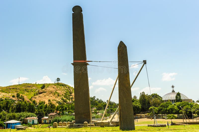 Rovine Di Aksum (Axum), Etiopia Fotografia Stock - Immagine di etiopico ...