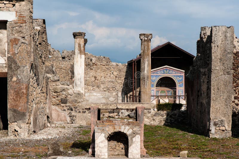 Rovine 2 di Pompei immagine stock. Immagine di struttura - 34475209
