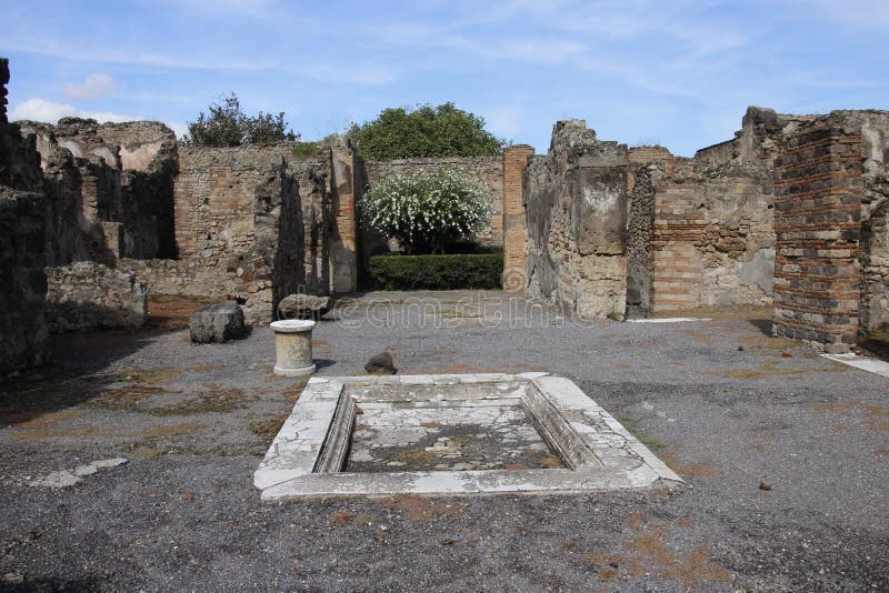 Rovine di Pompei immagine stock. Immagine di colonna - 34654503