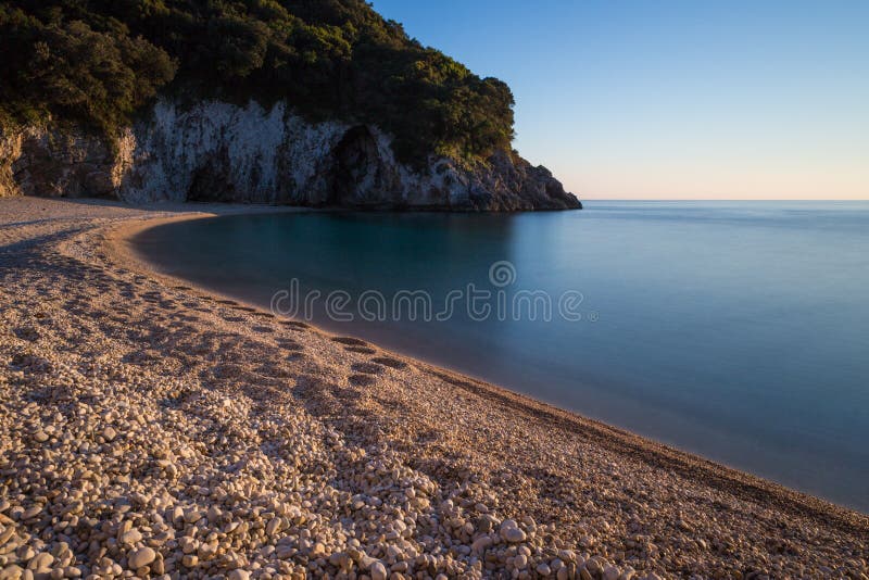 Rovinia Beach, Corfu, Greece Stock Image - Image of beautiful, liapades ...