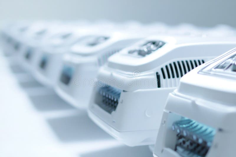 A Row of Air Conditioning Units Installed Next To Each Other, Perfect ...