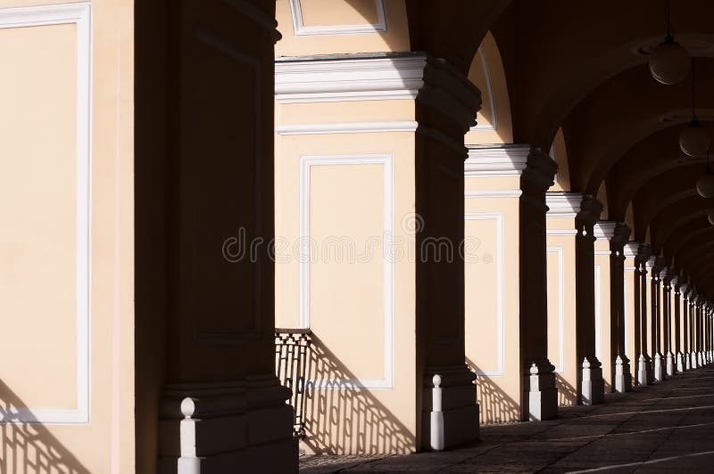 Row of Arch, Archway, Architectural Element. Outdoor Stock Image ...