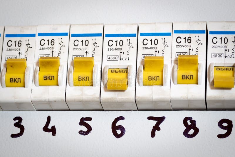 Automatic Electrical Switches Stock Photo - Image of equipment ...