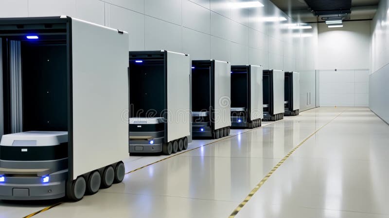 A Row of Autonomous Robots Navigating through a Decontamination Chamber ...