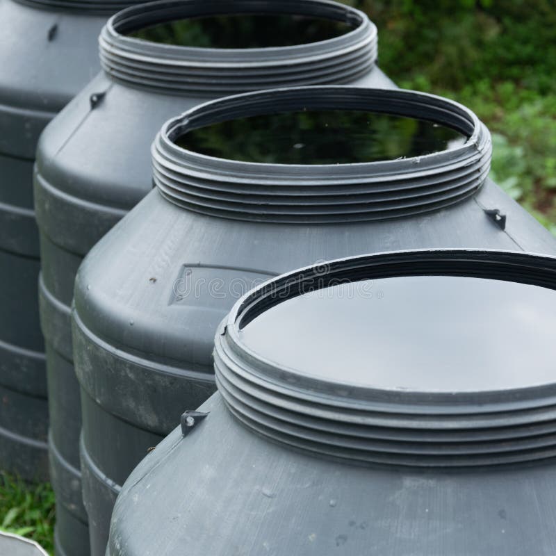 Row of Barrels with Liquids Stock Photo - Image of package, container ...