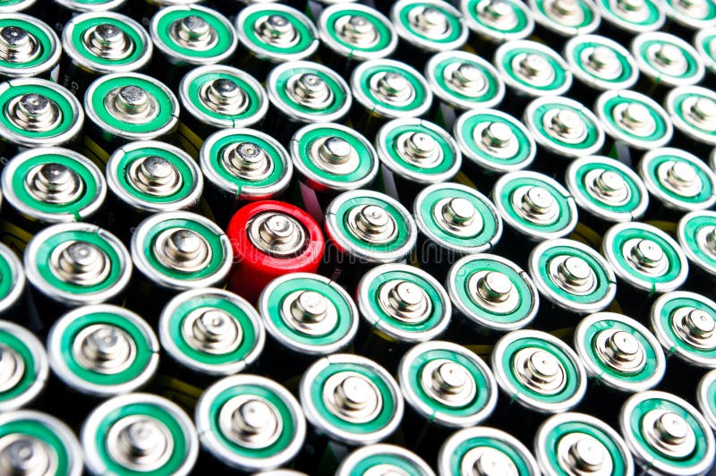 Battery stack stock image. Image of pile, environment - 25071963