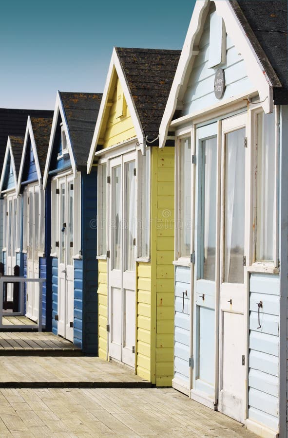 Pretty beach huts stock photo. Image of huts, ocean, life - 5068990