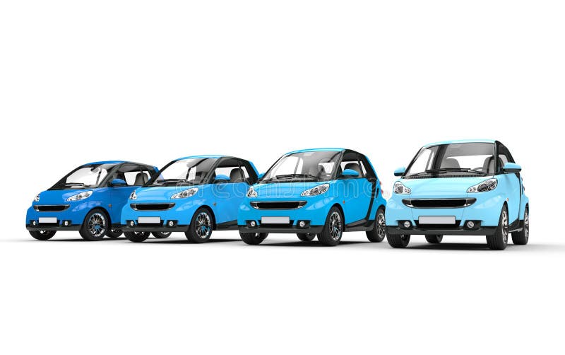 Small Cars Row stock illustration. Illustration of automobile - 59004300
