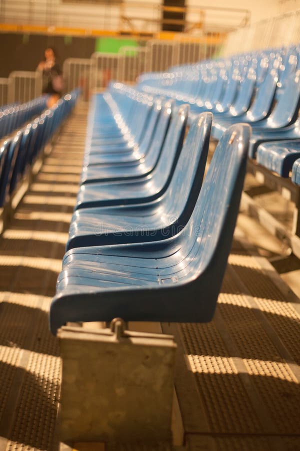 Row of blue theater seats stock image. Image of vertical - 45826291
