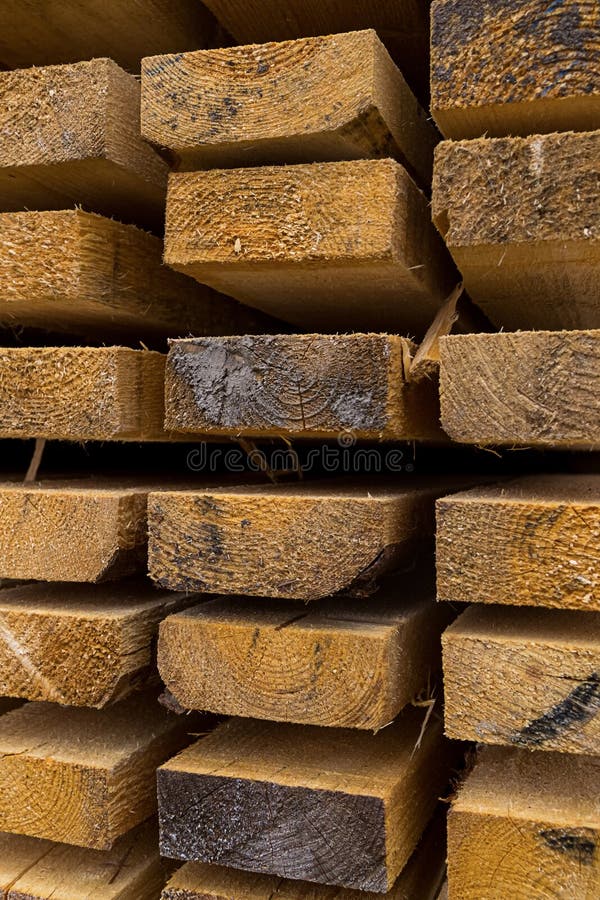 Row of Boards Stack of Building Materials Wooden Background Base ...