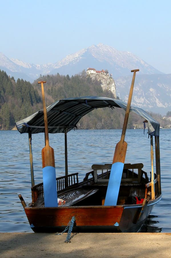 Row boat at Lake Bled stock photo. Image of paddle, tourism - 872792