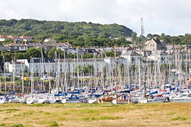 Row of Boats Docked at Howth Harbour, Dublin, Ireland Editorial Image ...