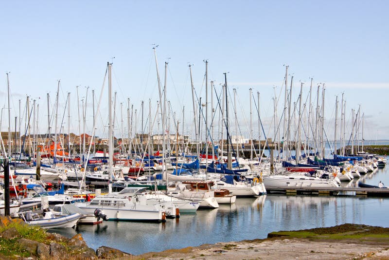 Row of Boats, Howth Harbour, Ireland Editorial Stock Image - Image of ...