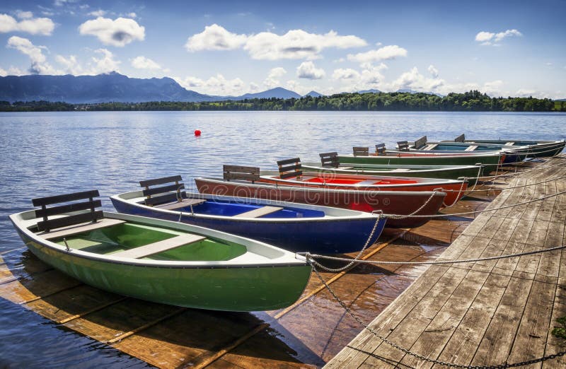 Row boats stock photo. Image of color, clean, green, scene - 32172878