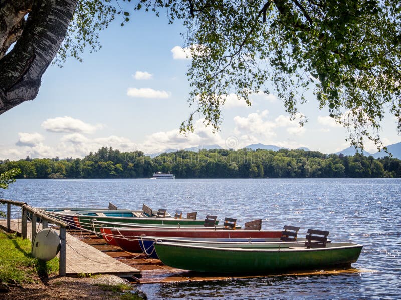 Row boats stock photo. Image of color, clean, green, scene - 32172878