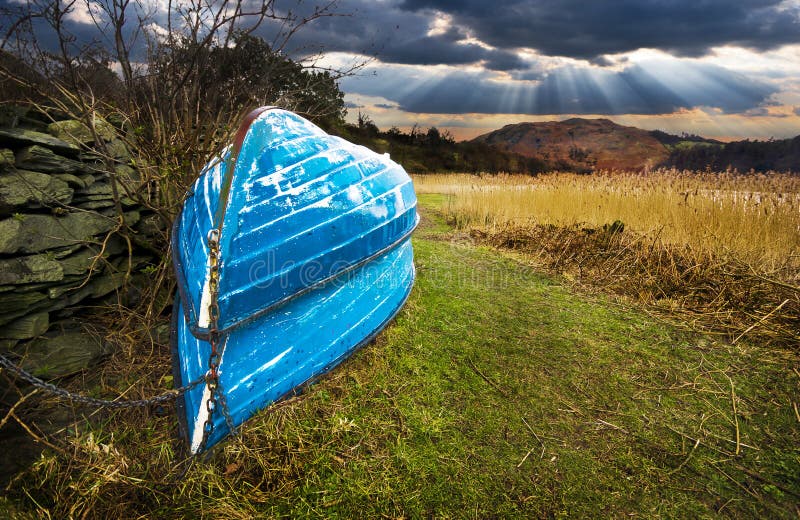 Row boats landscape stock image. Image of boat, rowing - 20413383