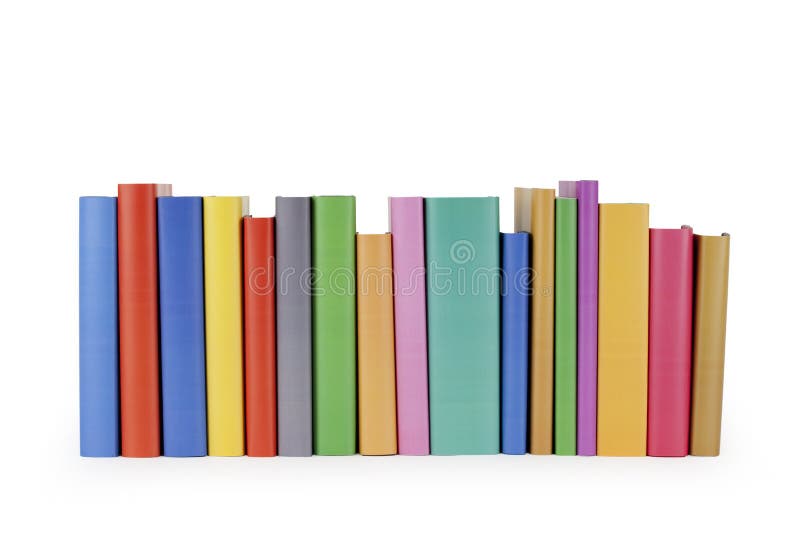 Row of books stock image. Image of variation, knowledge - 17856177