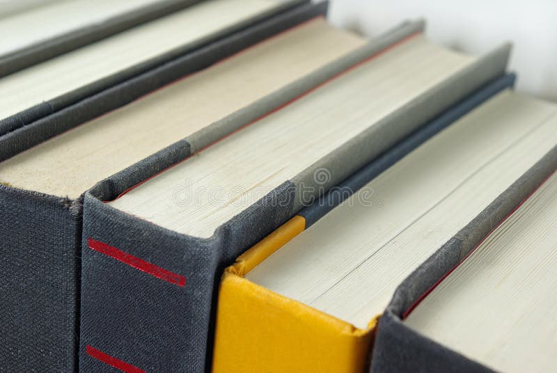 Row of books stock photo. Image of paper, horizontal, back - 4670006